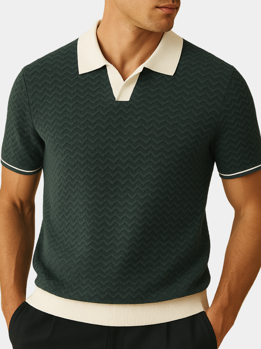 LUCA | POLO SHIRT EN TISSU RICCIO DE – Laurent Monaco